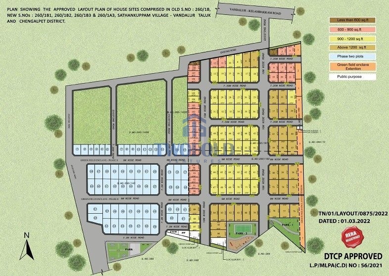 Anand And Venkatesh Green Field Enclave Residential Plots For Sale